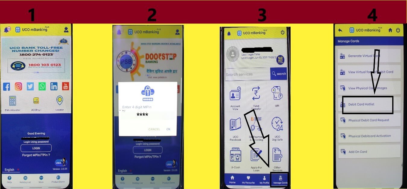 How to block UCO bank ATM card with or without Mbanking - fundsinflux.com How to block UCO bank ATM card with or without Mbanking - fundsinflux.com